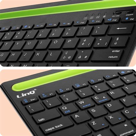 Clavier Sans Fil Qwerty Noir Linq Pour Lenovo Tab M8 Gen 3 Français