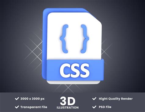 Premium PSD CSS File D Illustration Suitable For Your Design