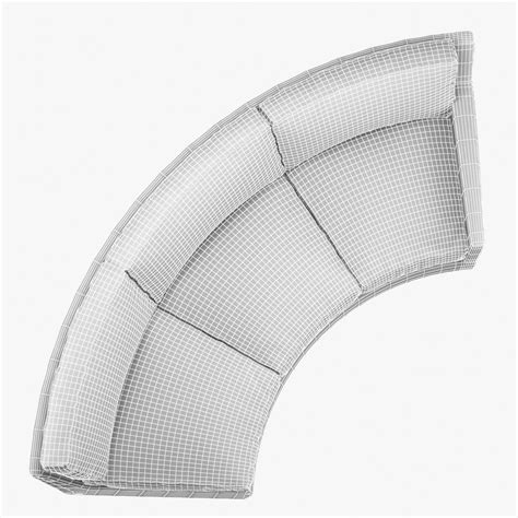 Cusom 만든 아시 메트릭 곡선 회색 벨벳 소파 3d 모델 20 3ds Fbx Max Obj Stl Free3d