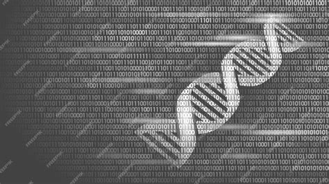 Premium Vector Dna Binary Code Future Computer Technology Concept Genome Science