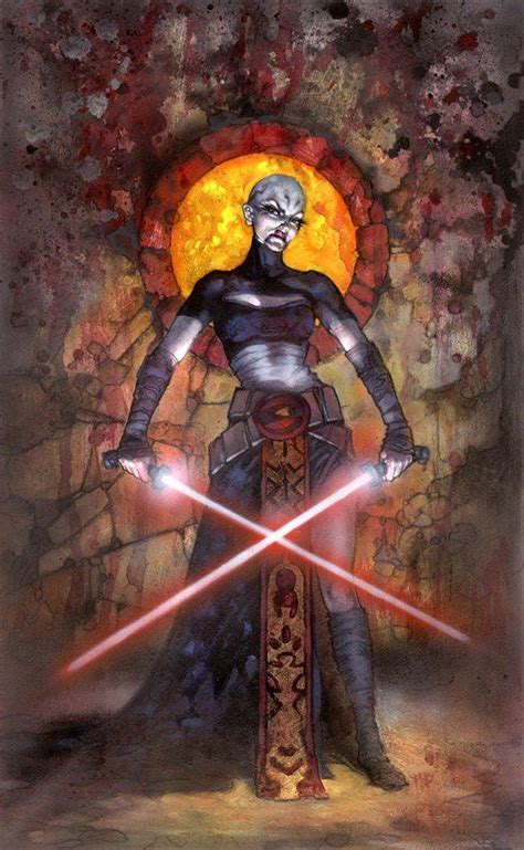 Fantasyartthursday Asajj Ventress By Terese Nielsen Star Wars