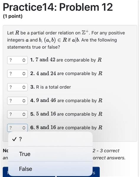 solved let r be a partial order relation on z for any