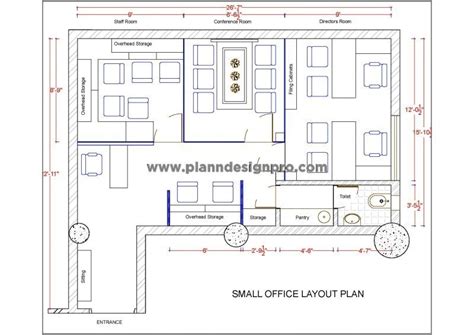 Small Office Layout Plan Free Autocad Dwg Download