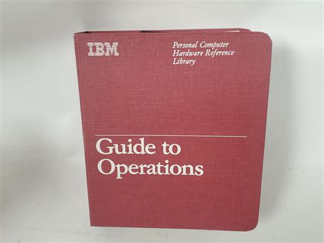 Vintage Ibm Guide To Operations Personal Computer Xt Manual April 1984 Thatthingyoulove