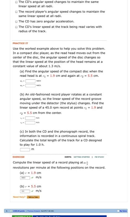 solved goal relate angular to linear variables problem in a