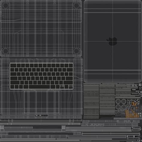 Apple Macbook Pro 16 Inch Space Grey 3d Model 59 3ds Blend C4d