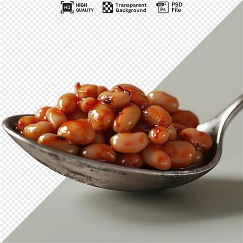 Premium Psd Unique Baked Beans In A Spoon Png Clipart Png Psd