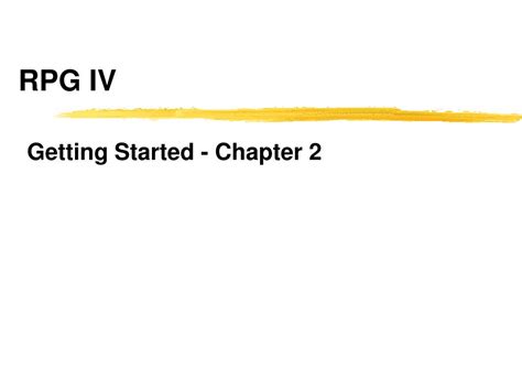 Ppt Rpg Iv Powerpoint Presentation Free Download Id576516