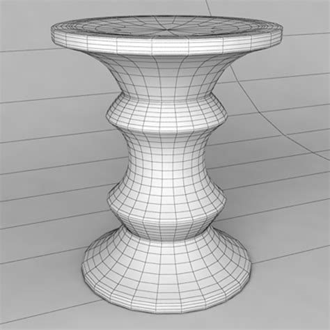 Walnut Stool Eames 3d Model