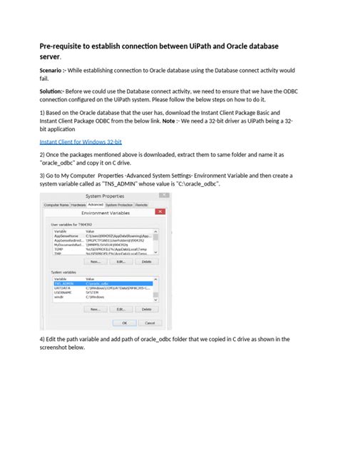 Oracle Database Connection With Ui Path Pdf