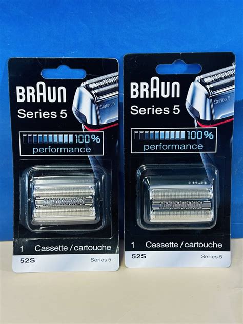 Braun Series 5 替刃 2点セット 電気シェーバー ブラウン 替え刃 訳有り 52s Cassette シルバーブラウン｜売買