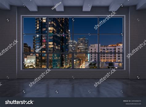 Downtown Los Angeles City Skyline Buildings Stock Illustration