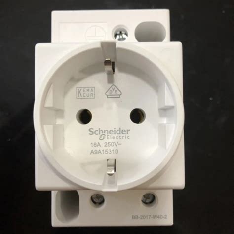 Jual Stop Kontak Din Rail Panel Pc Socket Schneider 16a 220 Volt A9a15310 Kota Surabaya