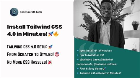 Css Tutorial The New Css First Configuration With Tailwind Css V4 No Longer Nfig