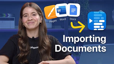 How To Import Scripts Into Teleprompter Pro YouTube