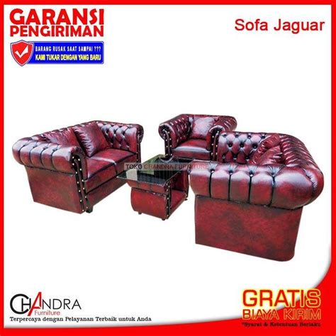 SOFA JAGUAR CHESTERFIELD 221 SUPER MEWAH MEJA ORIGINAL Seribu