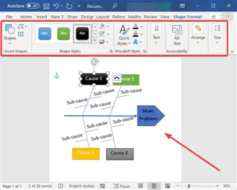 How To Create A Fishbone Diagram In Word