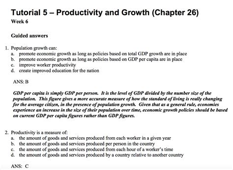 RMIT ECON Macroeconomics Tutorial Guided Questions Answers NoteXchange