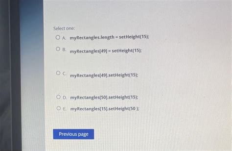 solved assume that an array called myrectangle has been