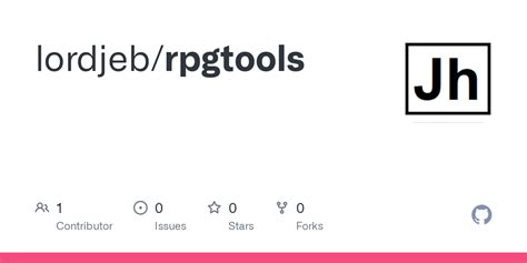 Github Lordjeb Rpgtools