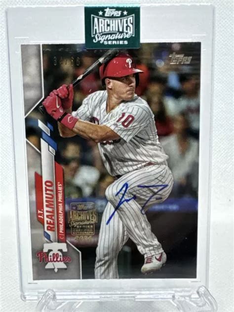 2024 Topps Archives Signature Series Jt Realmuto Serie Auto D66