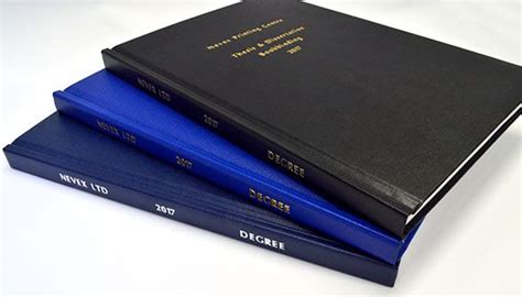 Hard Cover Thesis Binding London Nevex Printing Centre