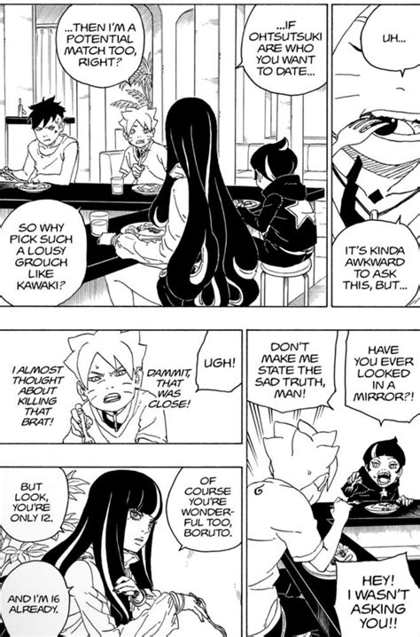 Was Boruto Trying Get With Eida Lol I Just Now Noticed This Scene Lmao