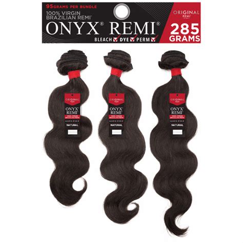 Onyx Remi 100 Brazilian Virgin Remi Human Hair Weave 9a Triple Bund