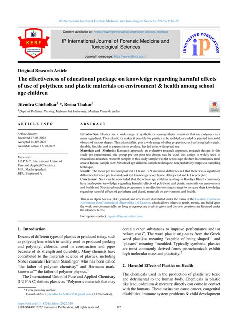 Pdf The Effectiveness Of Educational Package On Knowledge Regarding