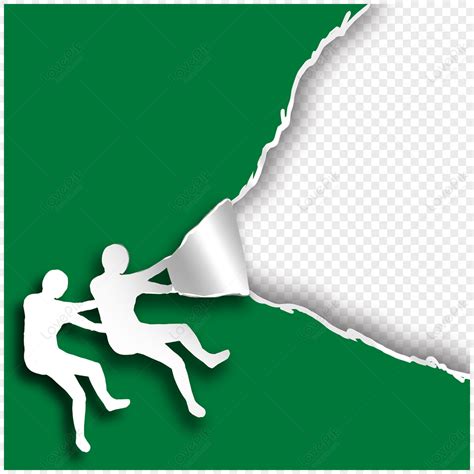 종이를 찢는 두 사람 일러스트 찢어진 종이창의성 Png 일러스트 무료 다운로드 Lovepik