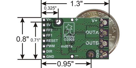 Pololu Bottom View Of The Pololu High Power Motor Driver