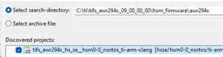 AWR Can Not Debug Hsm Nortos Project Sensors Forum Sensors TI E E Support Forums