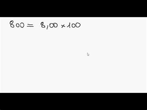 Écrire un nombre en notation scientifique exemple 3 YouTube