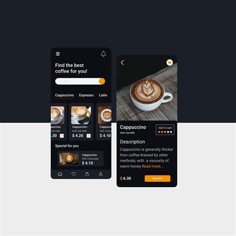 Coffee Shop Mobile App UI UX Design Concept Behance Coffee Shop Mobile App UI UX Design Concept Behance