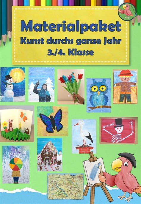 Materialpaket Kunst Durchs Ganze Jahr Klasse Pinselpauker