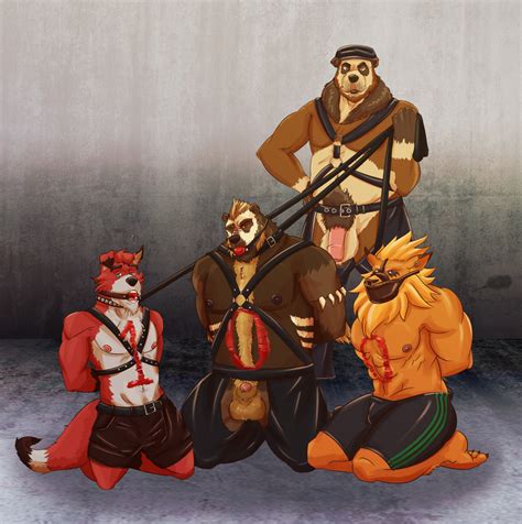 Rule 34 Abs Anthro Ball Gag Balls Bear Bearwuff Belt Biceps Bondage