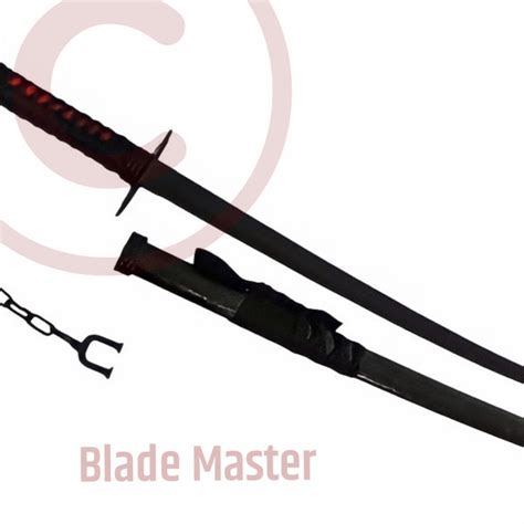 Handmade Bleach Ichigo Bankai Tensa Zangetsu Katana Sword T Inspire
