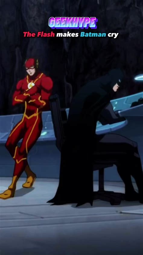 Flash Makes Batman Cry Reels Batman Flash Theflash Dcau Dccomics