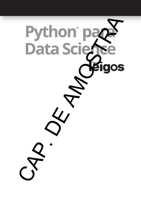 Pdf Python Para Data Science Amostra De Cap Dokumentips