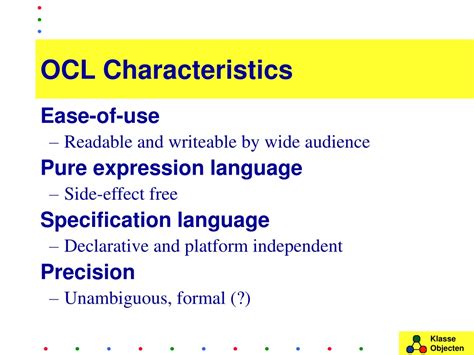 Ppt The Role Of Ocl In Model Driven Architecture An Overview