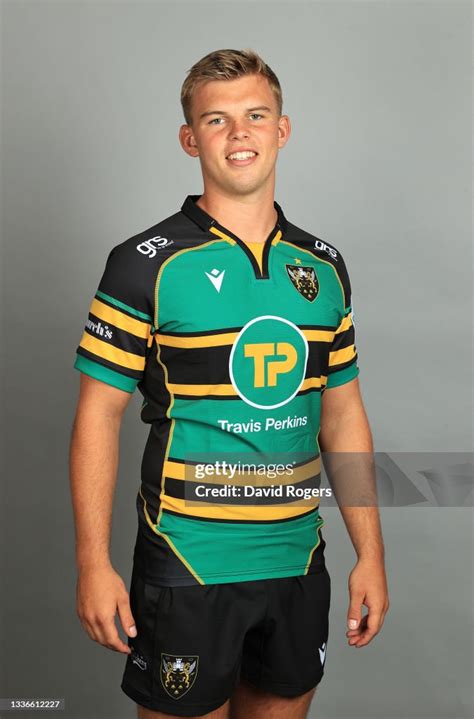 Ollie Newman Of Northampton Saints Poses For A Portrait During The
