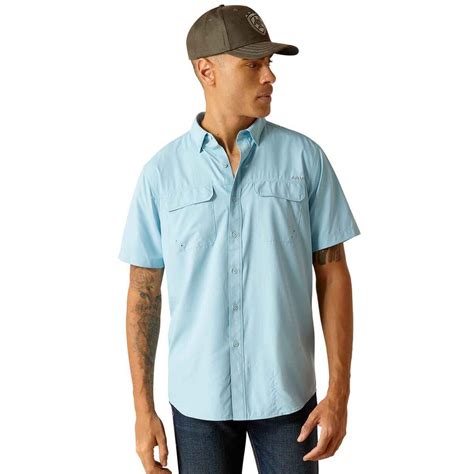 Ariat Mens Venttek Outbound Fitted Short Sleeve Work Shirt