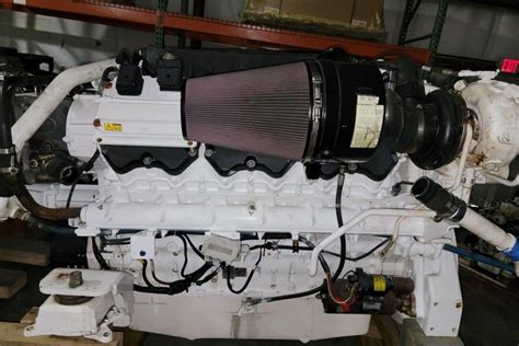 Pair Cat C32 Marine Engines Lower Hour Rtos Year 2008 Commercial Marine Pro