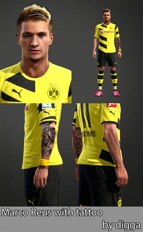 Santara Pes Pes 2013 Marco Reus Face Tattoo By Digga