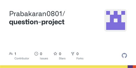 Github Prabakaran0801question Project