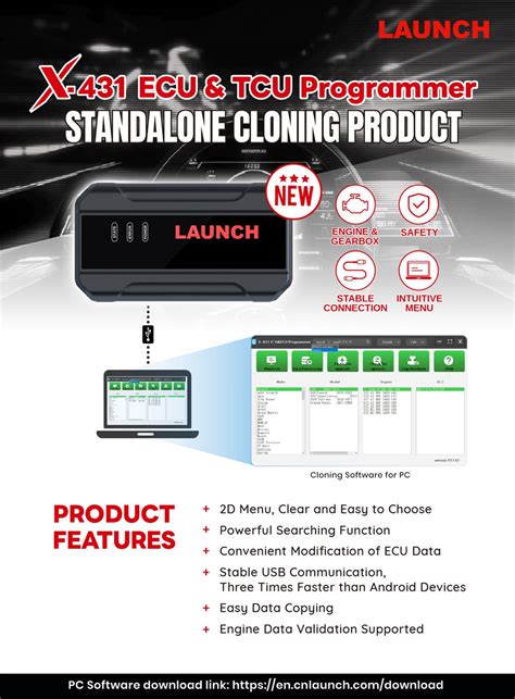 2025 Launch X431 ECU TCU Programmer Standalone PC Version For ECU Read And Write