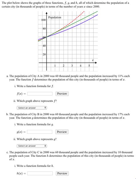 Solved The Following Formulas Give The Populations Of Three