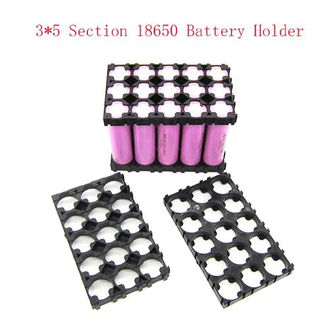 3x5 Cell 18650 Batteries Spacer Radiating Shell Plastic Heat Holder