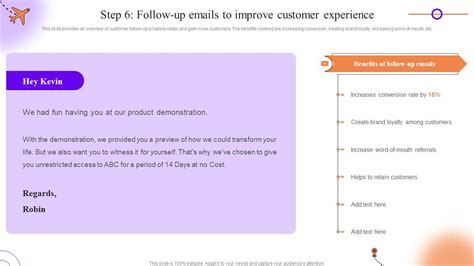 Client Onboarding Journey Impact On Business Step 6 Follow Up Emails To
