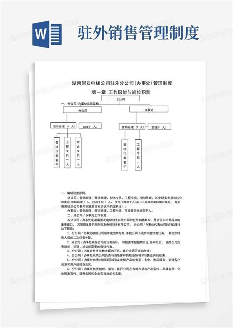 公司驻外分公司办事处管理制度word模板下载编号lkpobdmj熊猫办公